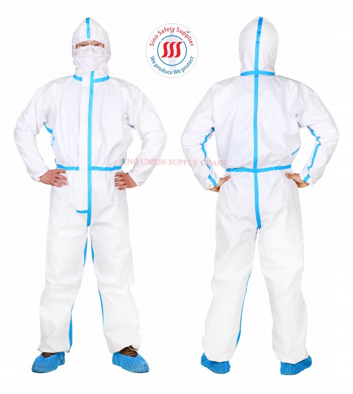 microporous film disposable coverall with taped seams